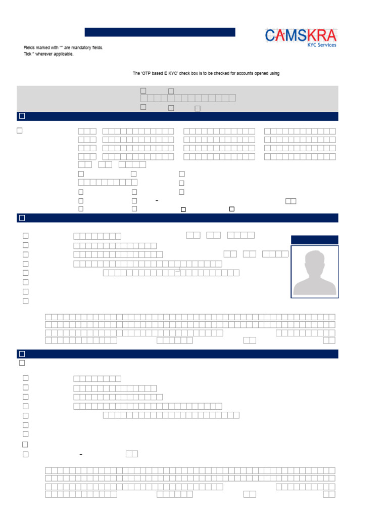 KYC Application Form for Individuals | PDF | Identity Document