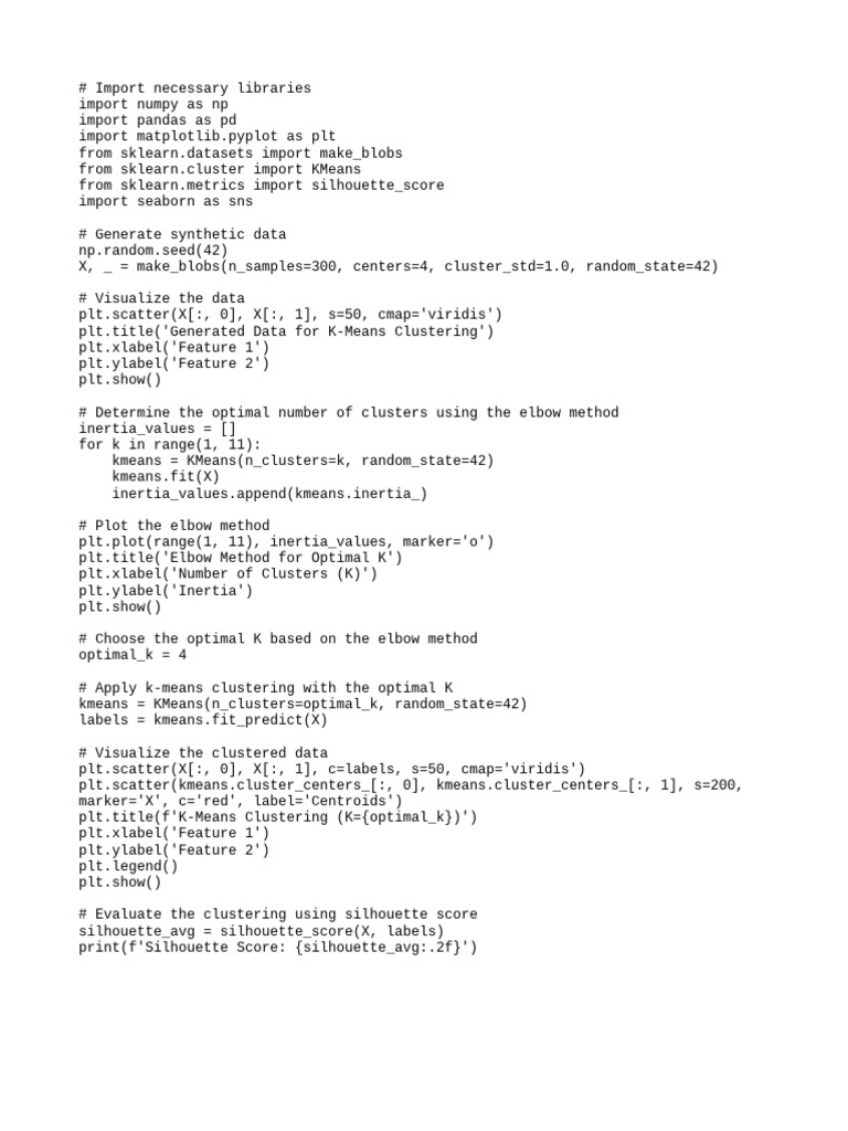 K Means Clustering | PDF