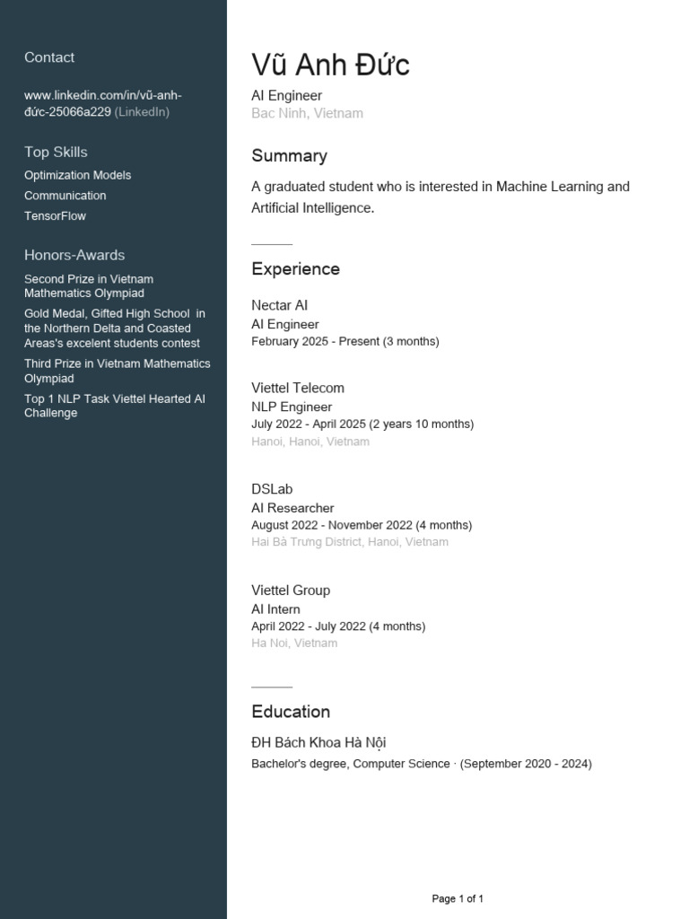 Profile Resume 5 | PDF