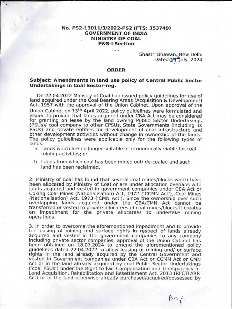 Policy Guidelines For Leasing Land Under CBA Act | PDF