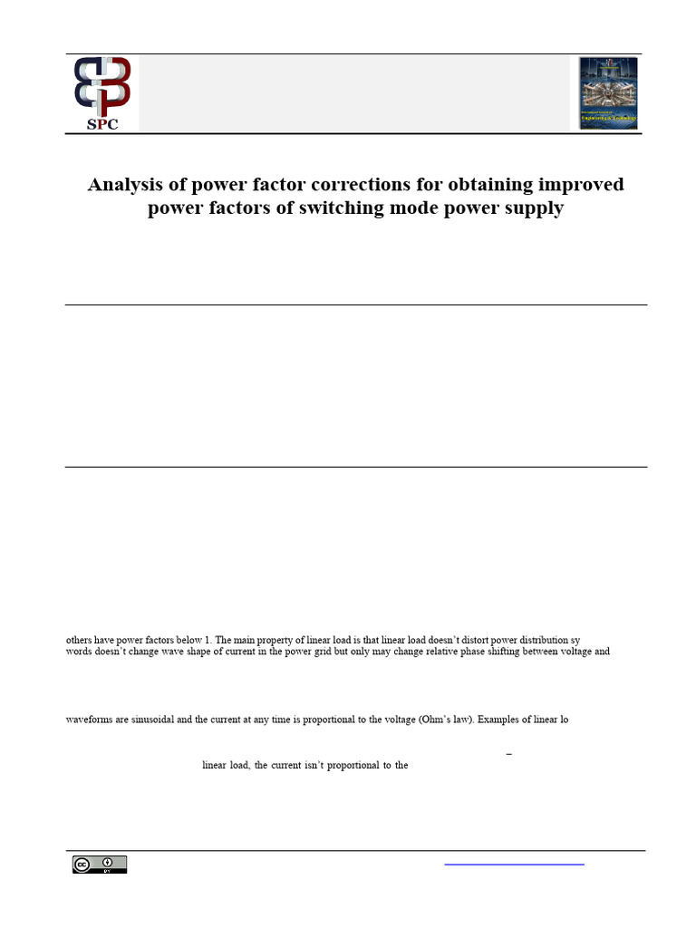 Analysis of Power Factor Corrections For Obtaining | PDF | Rectifier | Power Supply