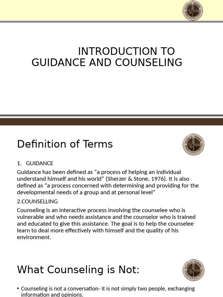 Introduction To Guidance and Counselling | PDF | Psychotherapy | Social ...
