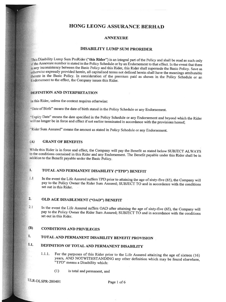 Definition TPD + OAD | PDF