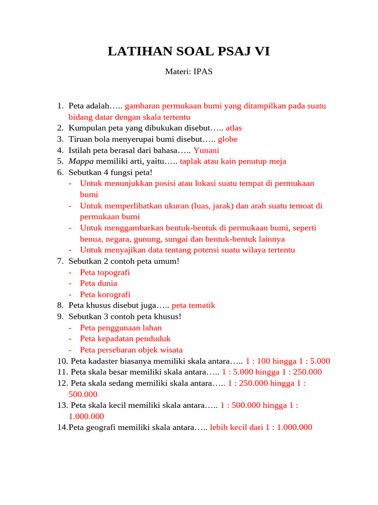 Latihan Soal Ipas | PDF