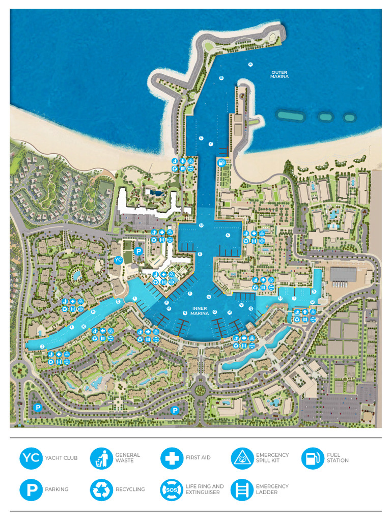 Marassi Marina Yacht Club Map | PDF