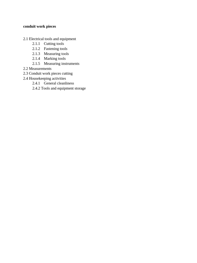 Conduit Work: Tools and Techniques | PDF