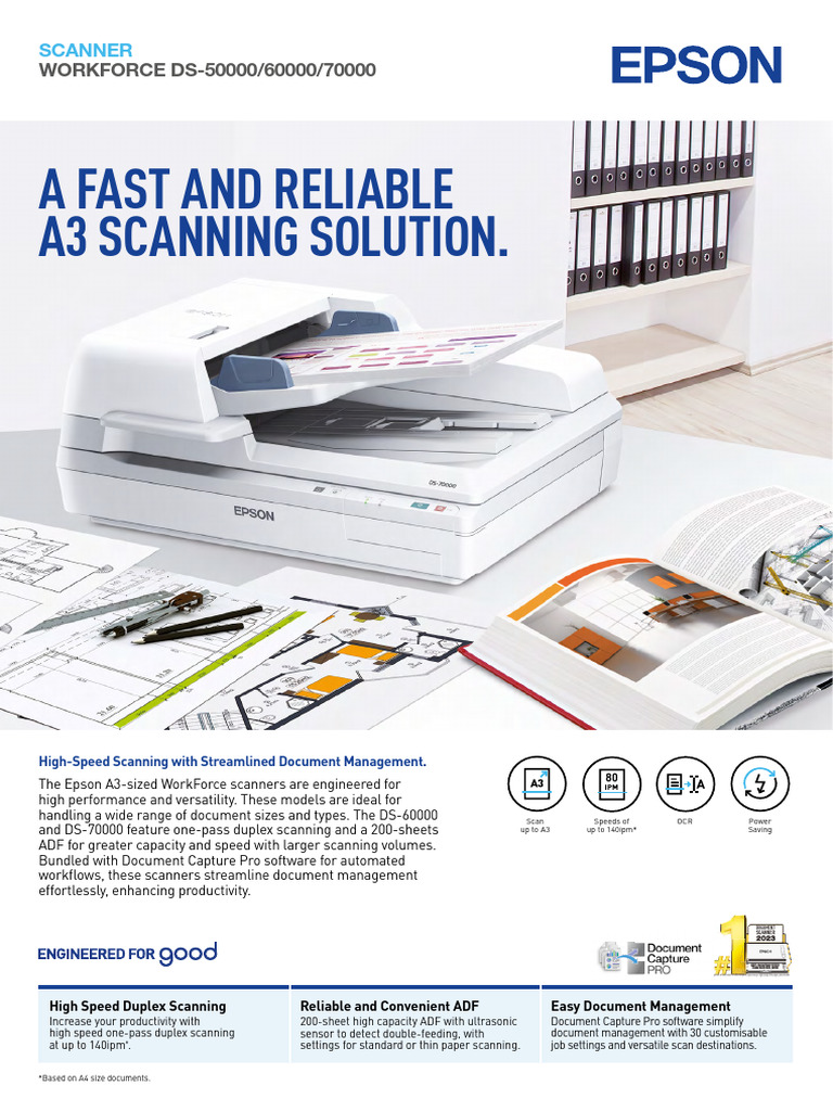 Epson WF DS50K60K70K Brochure | PDF | Image Scanner | Computing
