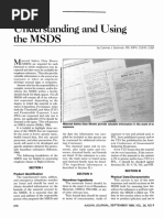 MSDS Training Presentation | PDF | Toxicity | Dangerous Goods