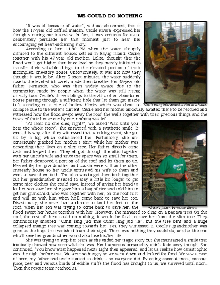 We Could Do Nothing | PDF