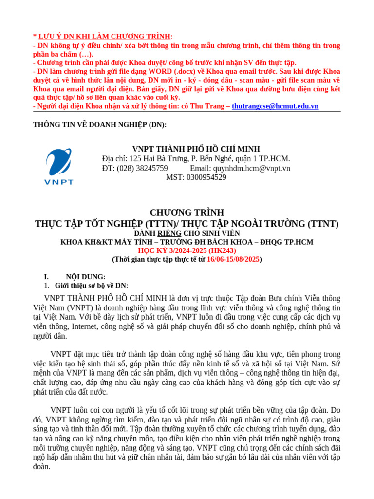 VNPT HCM D2 TTNT HK243 | PDF