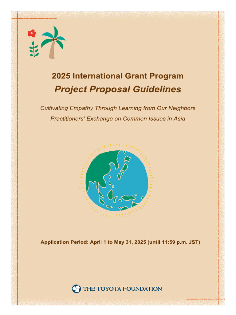 2025 IGP Project Proposal Guidelines | PDF | Budget | Asia