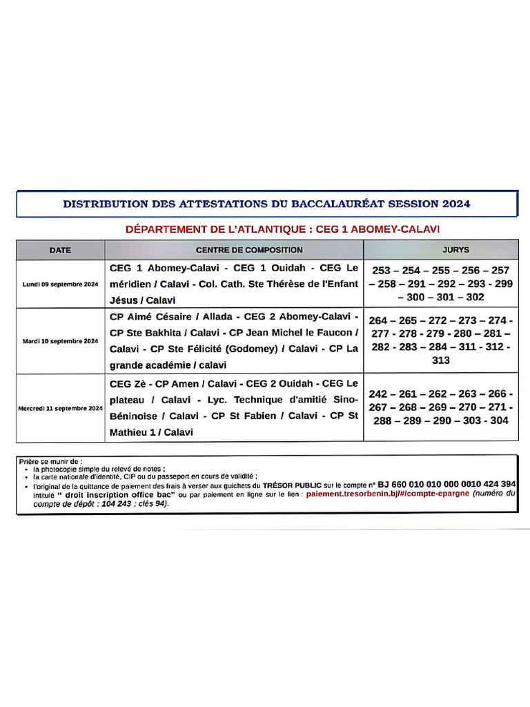 ATL Dist. Attes. Bac 2024 | PDF