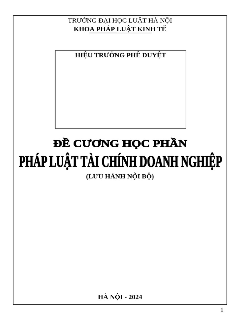 Phap Luat Tai Chinh Doanh Nghiep - CLC - 2TC | PDF