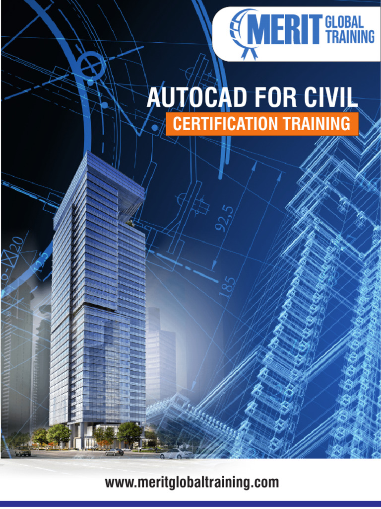 Autocad Civil Course Merit Global Brochure | PDF | Auto Cad | Computer ...
