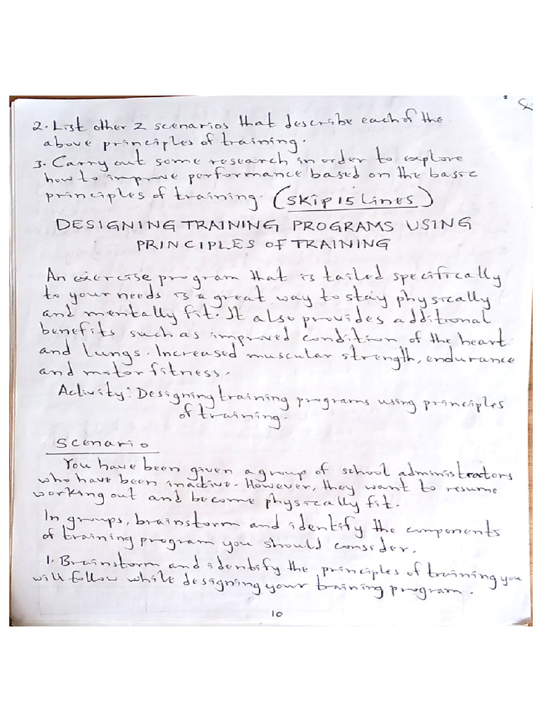 Fitness Notes | PDF