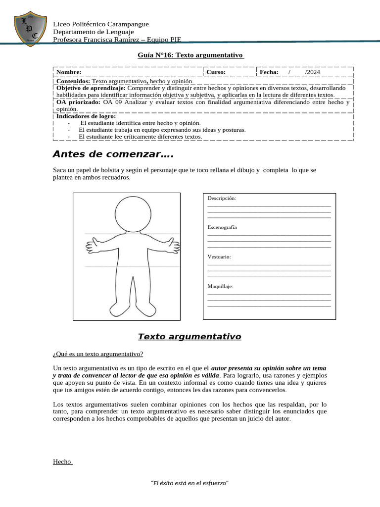 Guía para Identificar Hechos y Opiniones | PDF | Verdad