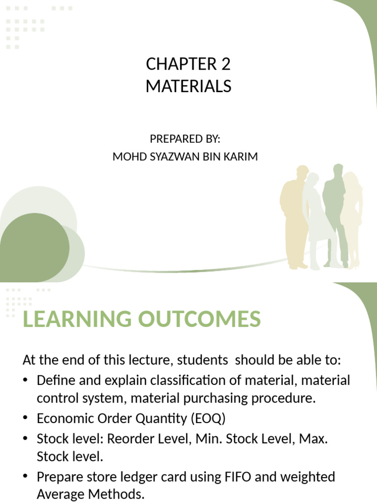 Chapter 2-Material | PDF | Business | Business Economics