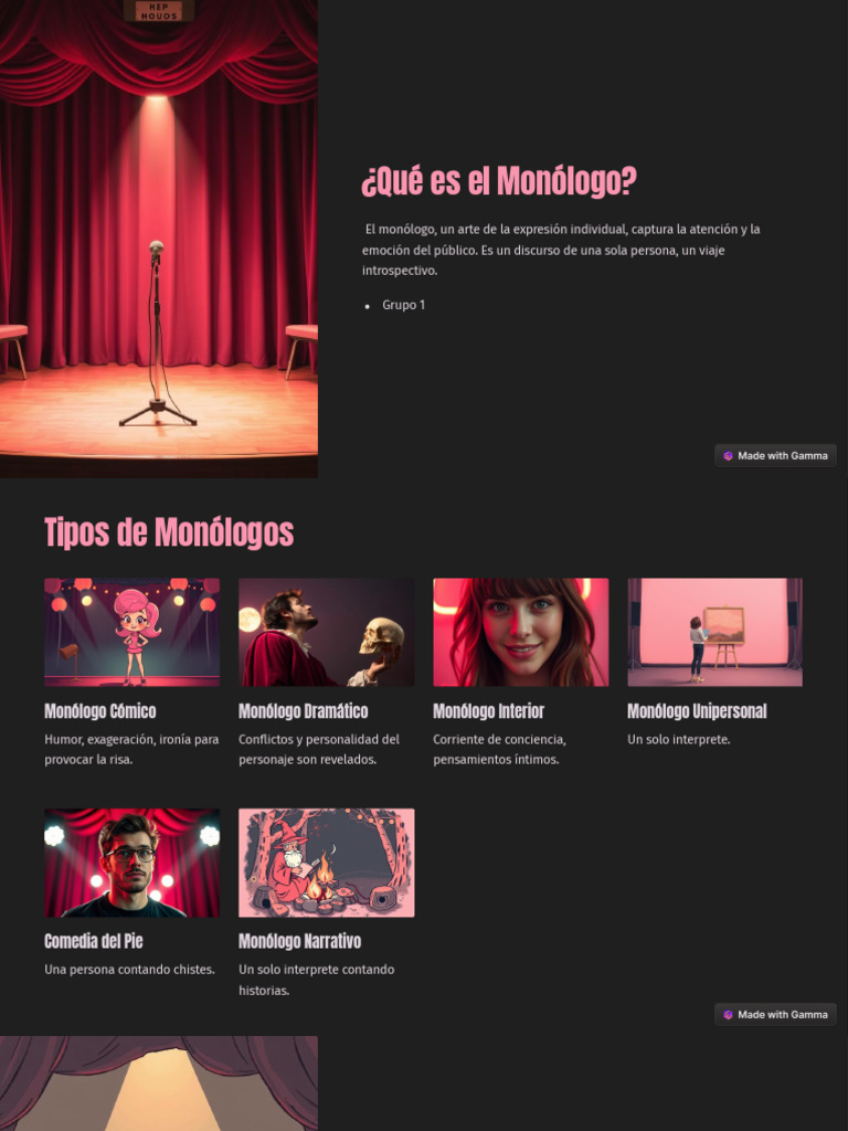 Definición y Tipos de Monólogo | PDF