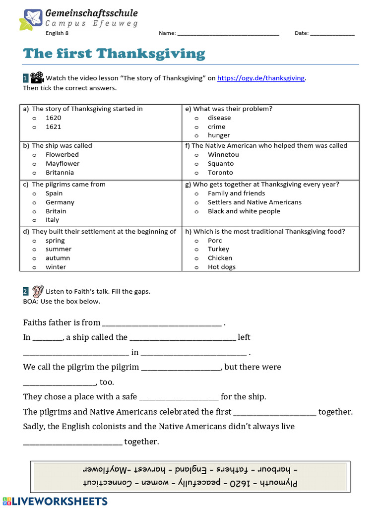 Thanksgiving | PDF