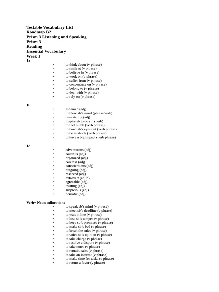 P2-S 2024-2025 Testable Vocabulary List | PDF | Fuels