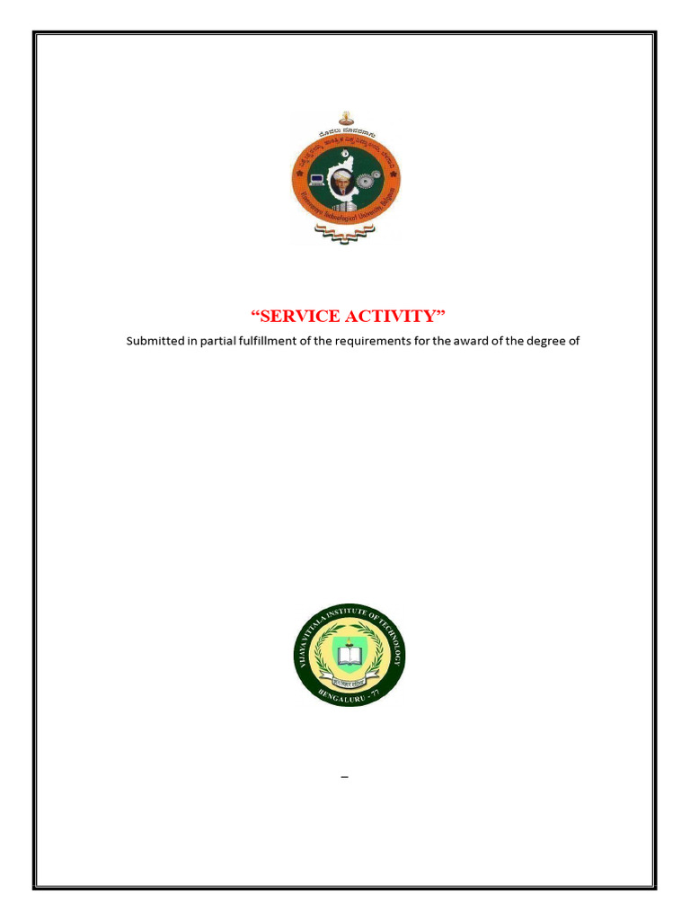 VTU Social Connect Document (Serve Activity) | PDF | Psychology ...