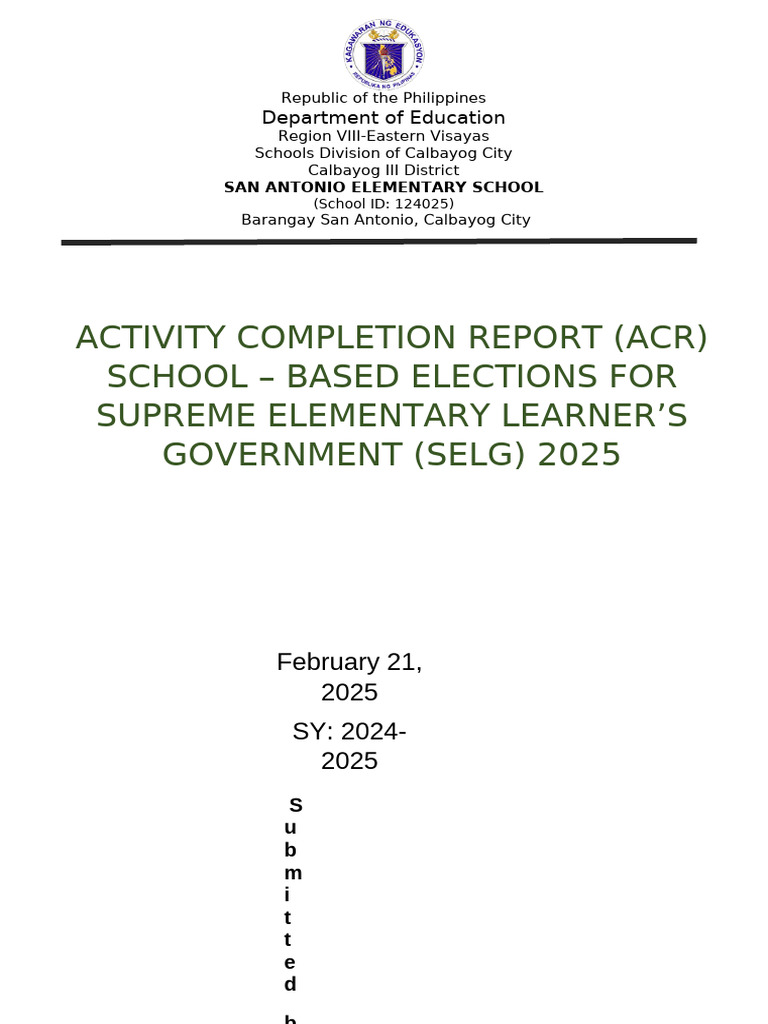 SAN-ANTONIO-ES-SELG-ACR-REPORTS | PDF | Learning