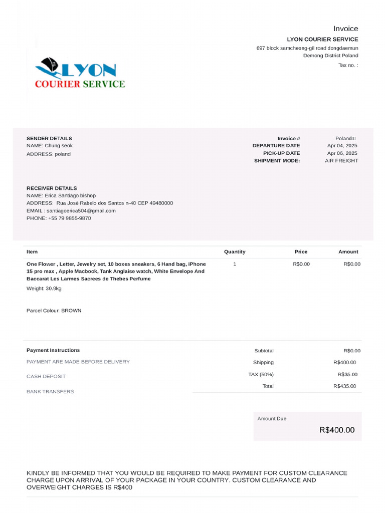 Invoice#Poland# | PDF