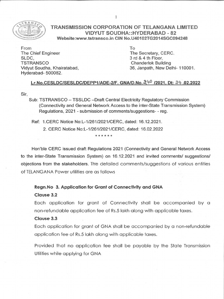 Telangana SLDC & Tstransco | PDF