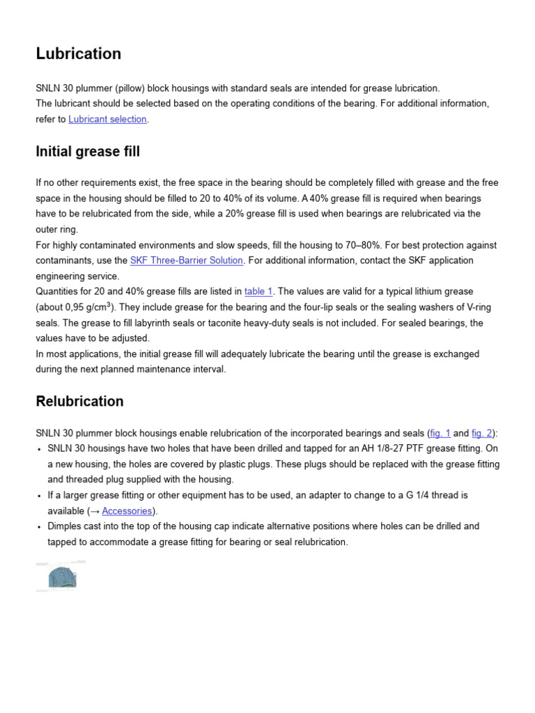 244 SKF, Line Shaft Bearing, Lubrication | PDF | Bearing (Mechanical ...