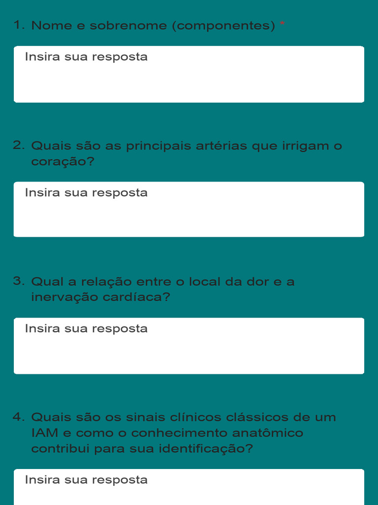 Caso Clínico Infarto Agudo Do Miocárdio (IAM) e Aspectos Anatômicos Do ...