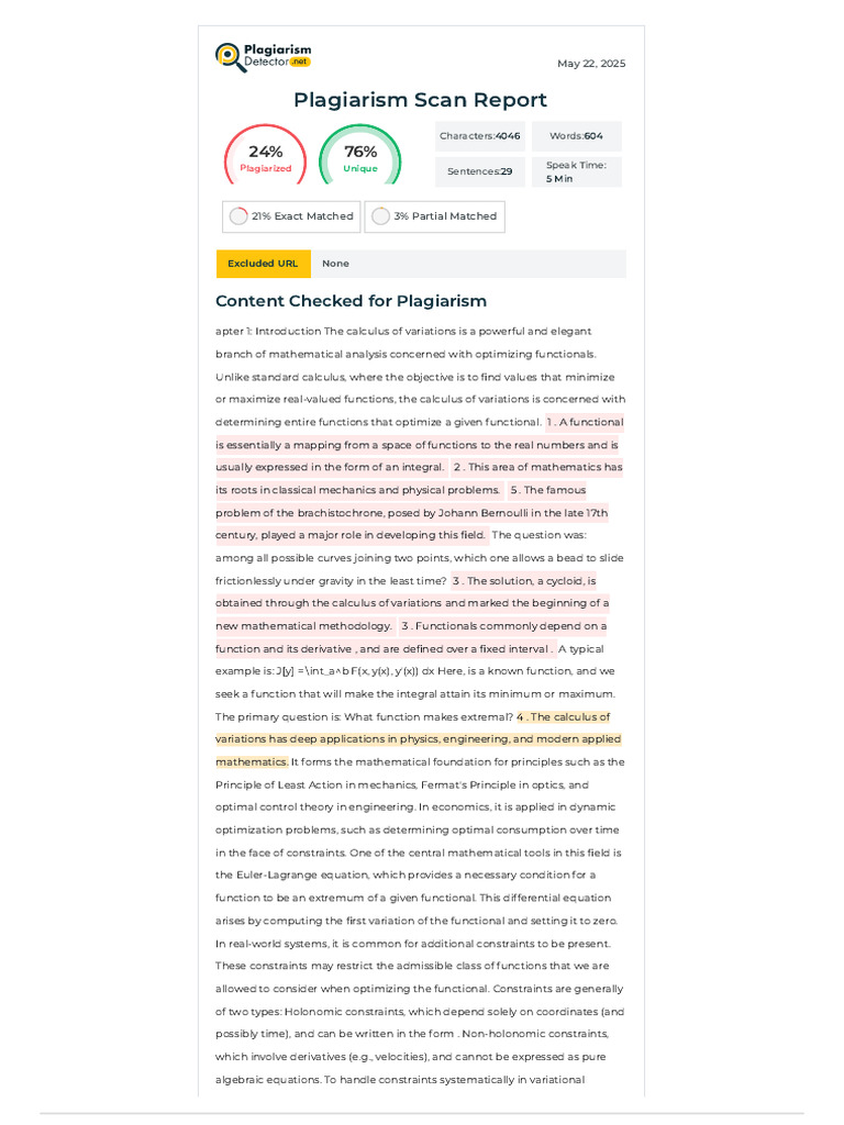 Report-0.23330700 1747901754 | PDF | Calculus Of Variations | Calculus