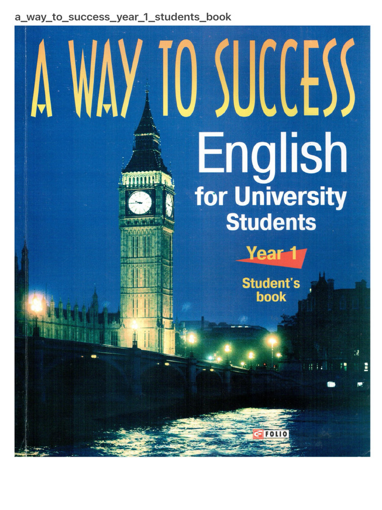 A Way To Success Year 1 Students Book | PDF