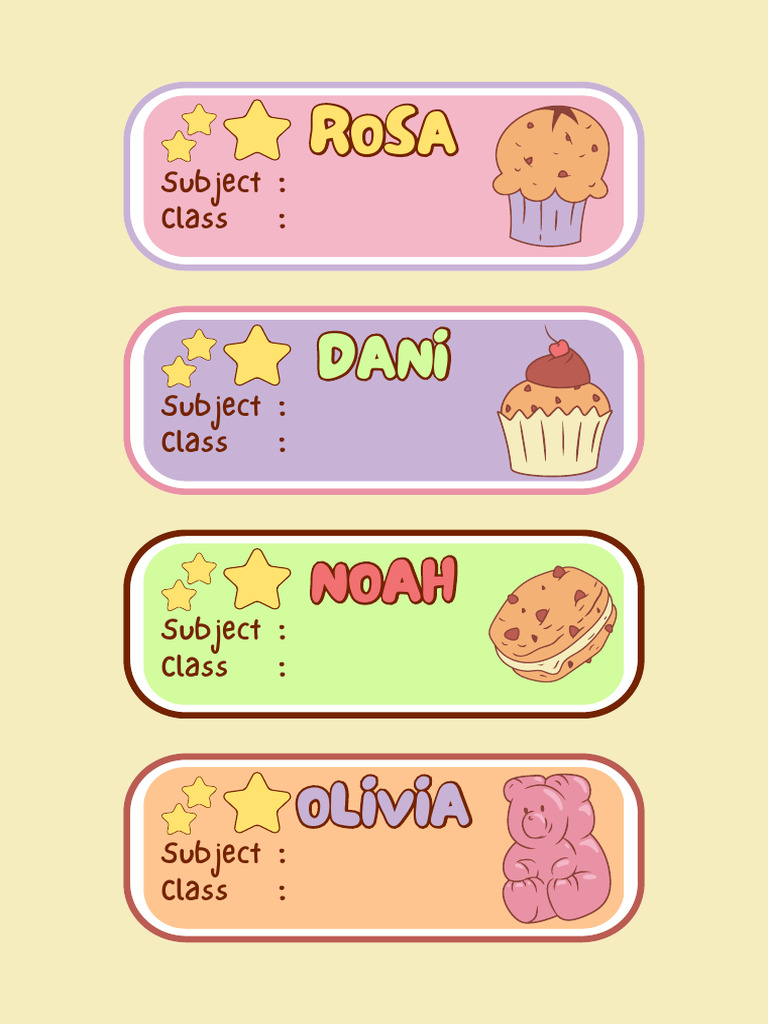 Colorful Cute Name Label Document A4 - 20250526 - 163347 - 0000 | PDF