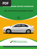 Kenya Learner Driver Handbook | PDF | Road | Driving