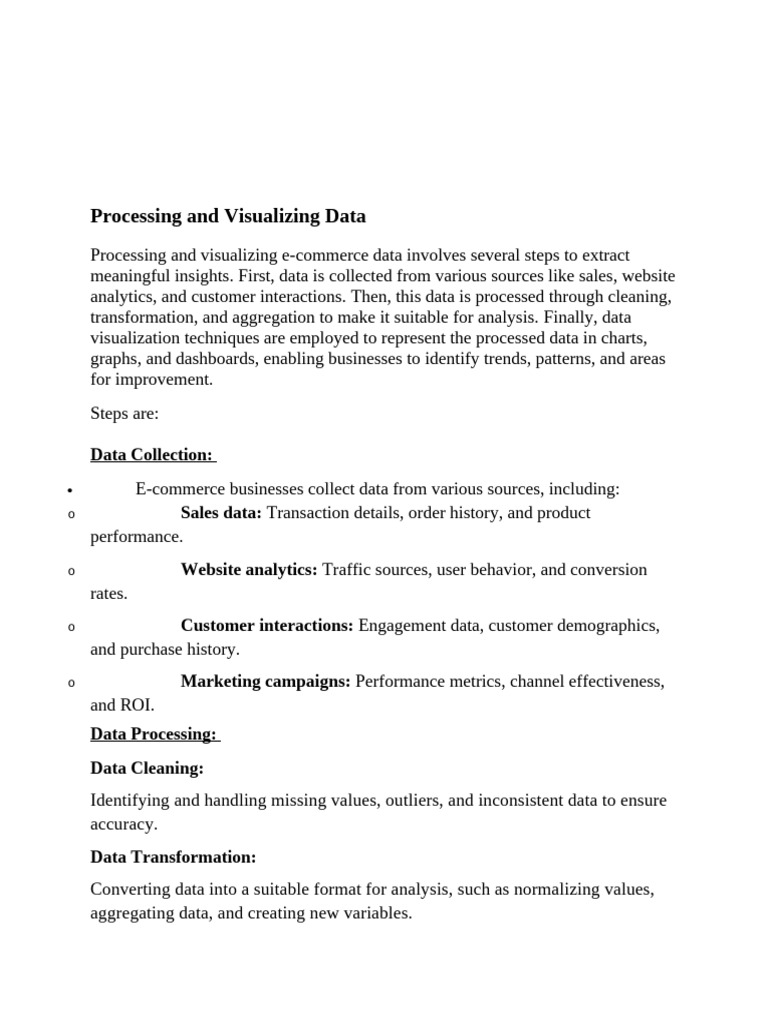 Processing and Visualizing Data | PDF | Data Analysis | Data