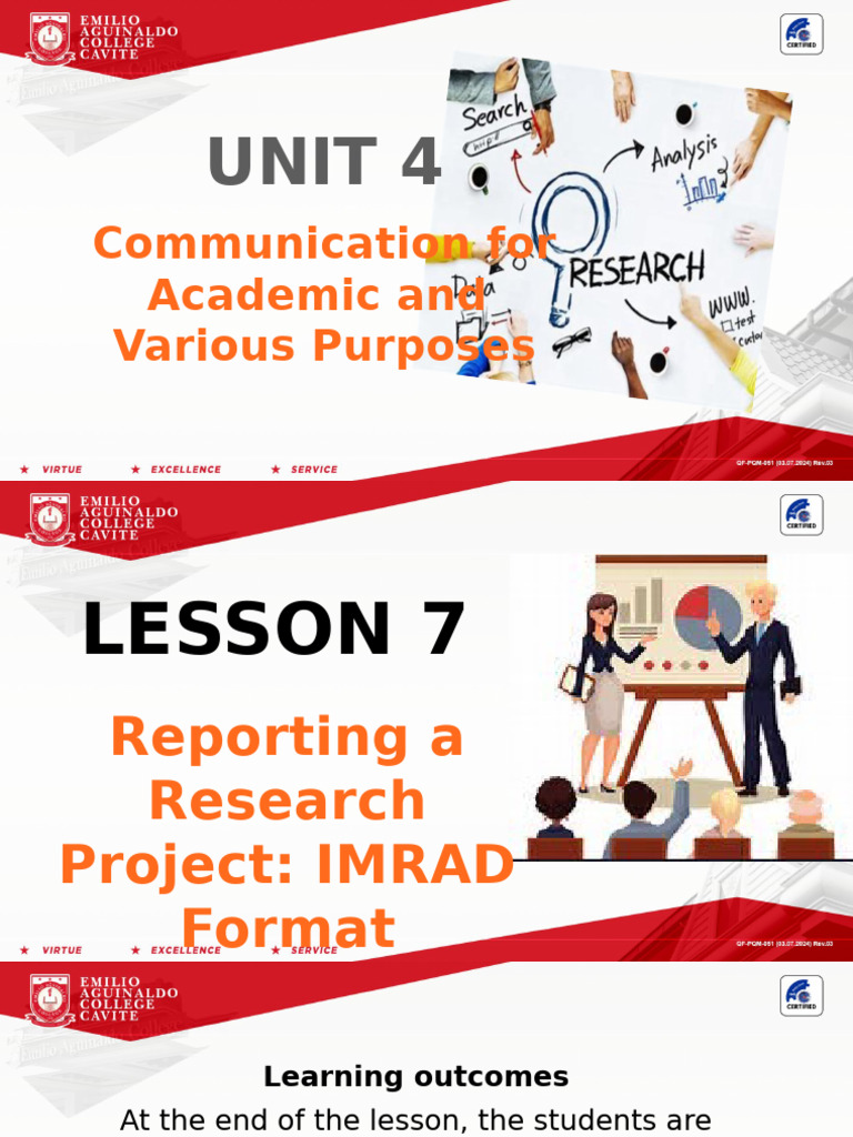 IMRAD Format for Research Reporting | PDF | Inquiry | Cognition