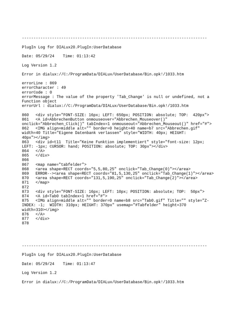 DIALux PlugIn Error Information | PDF | Software Engineering | Computer Programming