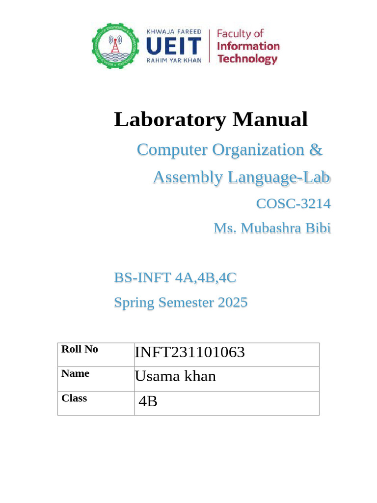 Coal - Lab Manual3 | PDF | Macro (Computer Science) | Assembly Language