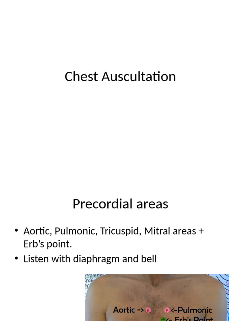 Chest Auscultation Techniques and Sounds | PDF