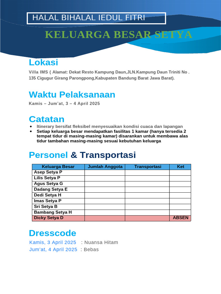 Halal Bihalal 1446H Setya - Rev3 | PDF