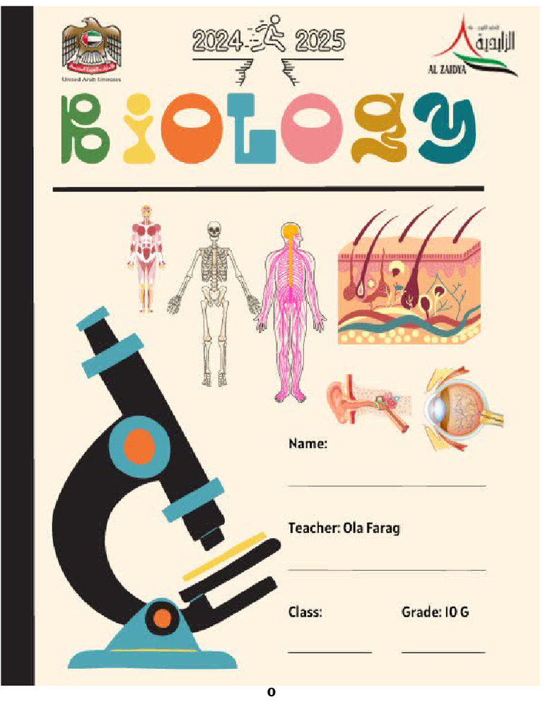 Grade 10 Booklet 2024-2025 T3 | PDF | Skin | Bone