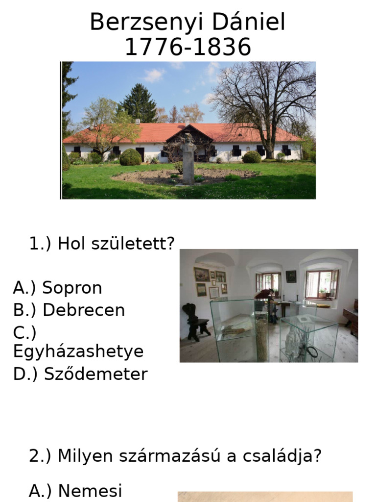 Berzsenyi Élete | PDF