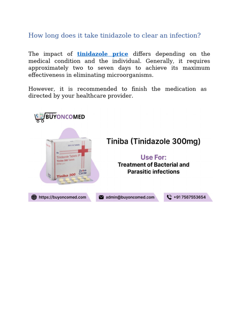 Tinidazole 300 | PDF