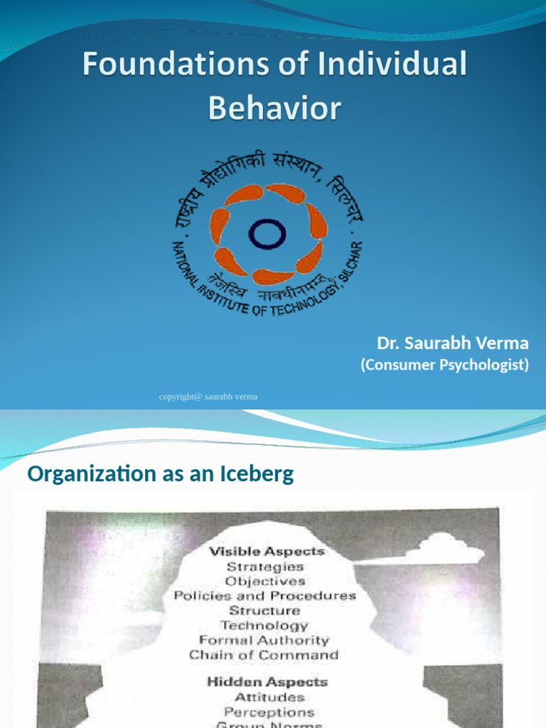 Foundations of Individual Behaviour | PDF | Classical Conditioning ...