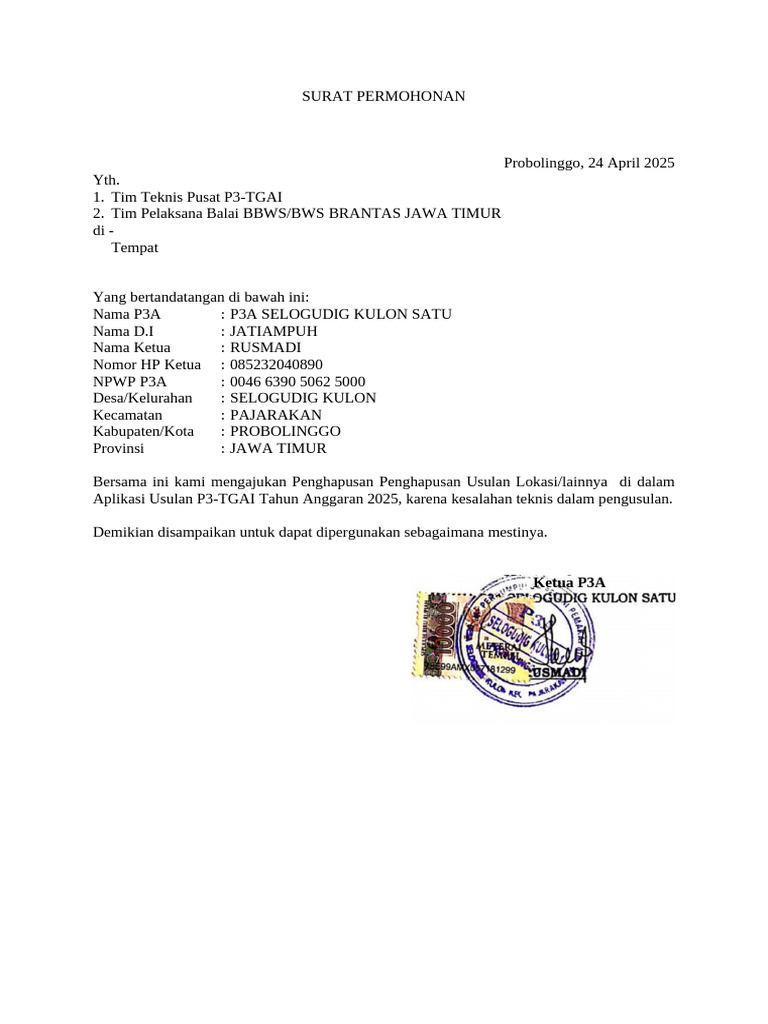 Contoh Surat Permohonan Hapus Akun & Usulan, Ganti Email, Reset Password - 2025 | PDF