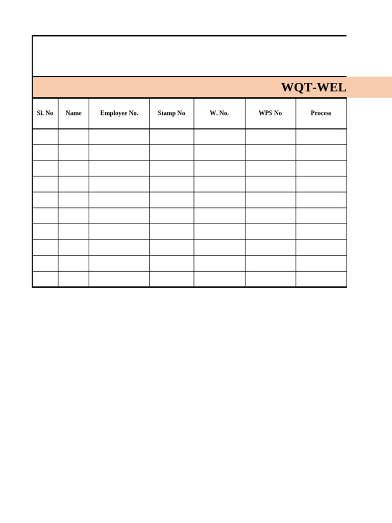 Welder Qualification Register - MISPL | PDF