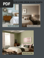 Asian Paints Colour Codes Overview | PDF