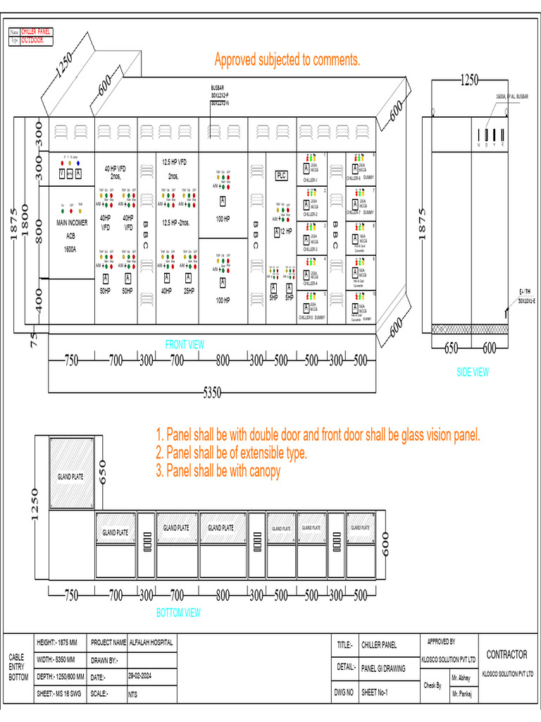 Approved-CHILLER PANEL GA | PDF | Building Technology | Building ...