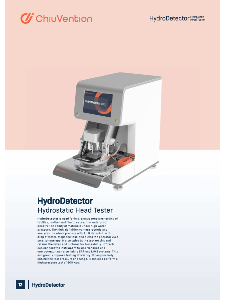 Catalog - HydroDetector Head Tester | PDF