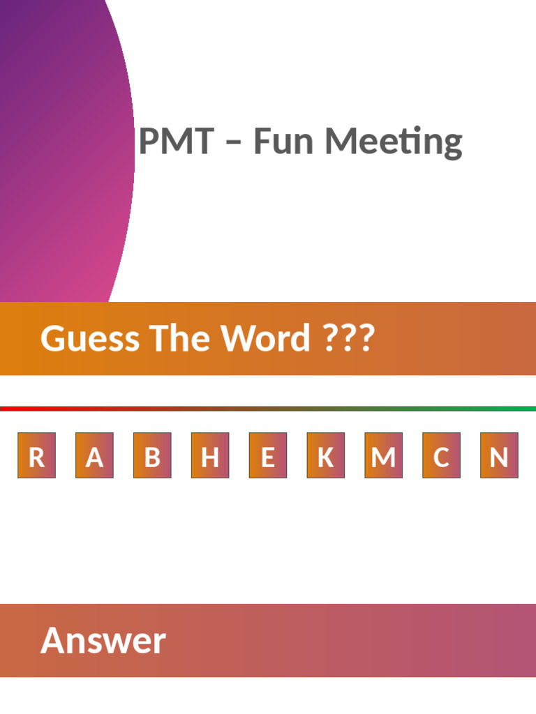 Word Scramble | PDF